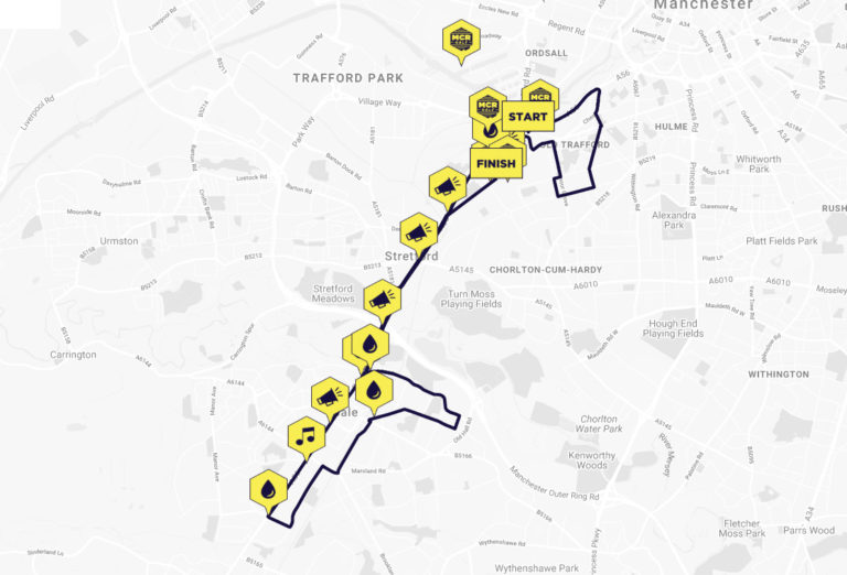 Brand new interactive map revealed - Manchester Half Marathon